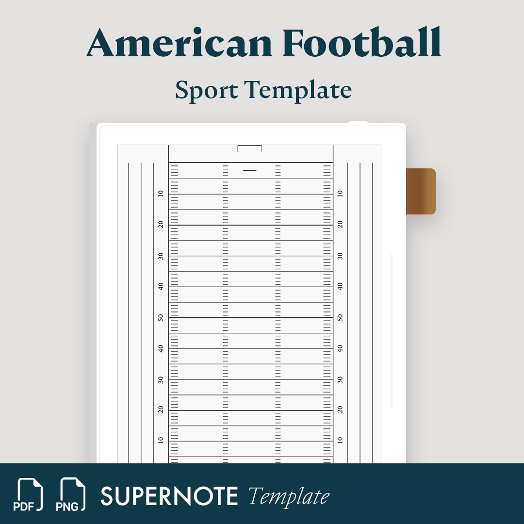 Supernote - American Football Template – Supernote Templates