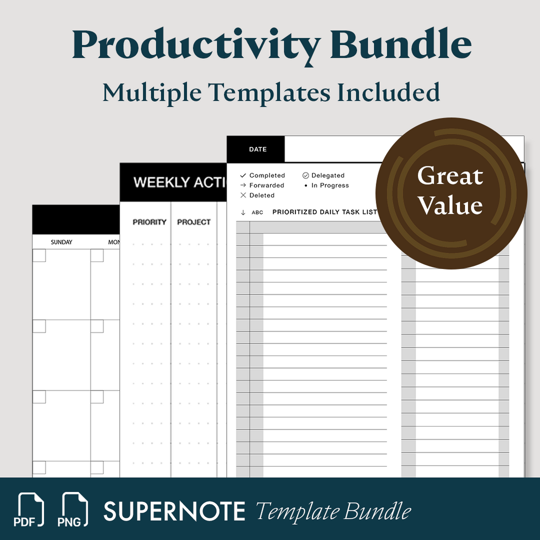 Supernote | Productivity templates – Supernote Templates