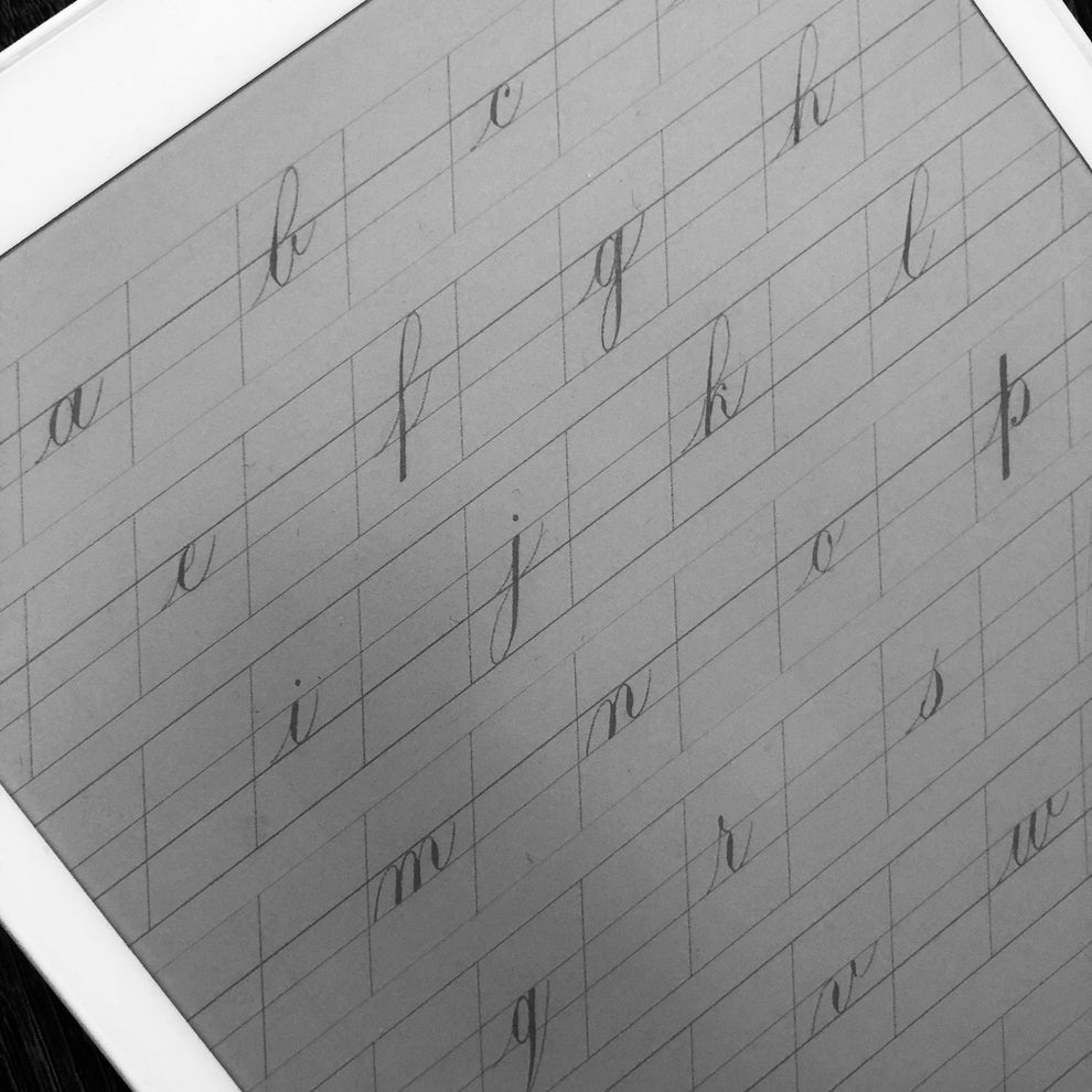 reMarkable tablet - Traceable Cursive Guide Template Bundle – Supernote ...